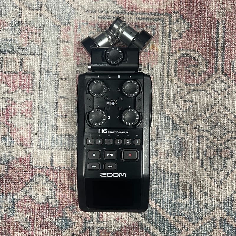ZOOM Handy recorder H6/BLK Linear PCM/IC Black Microphone | Reverb