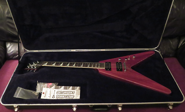 RARE......Jackson USA Y2kV Mustaine Mahogany | Reverb