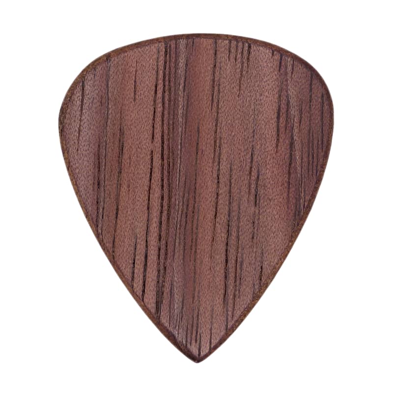 Walnut Wood Guitar Or Bass Pick - 1.5 mm Heavy Gauge - 351 | Reverb
