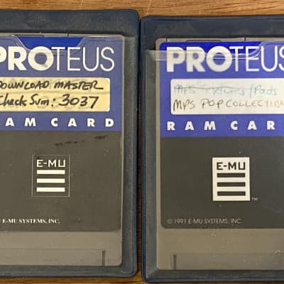 E-MU Systems Proteus MPS RAM Memory cards | Reverb