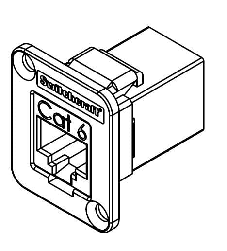 Switchcraft EHRJ45P6S RJ45 CAT6 EH Series Panel Mount | Reverb