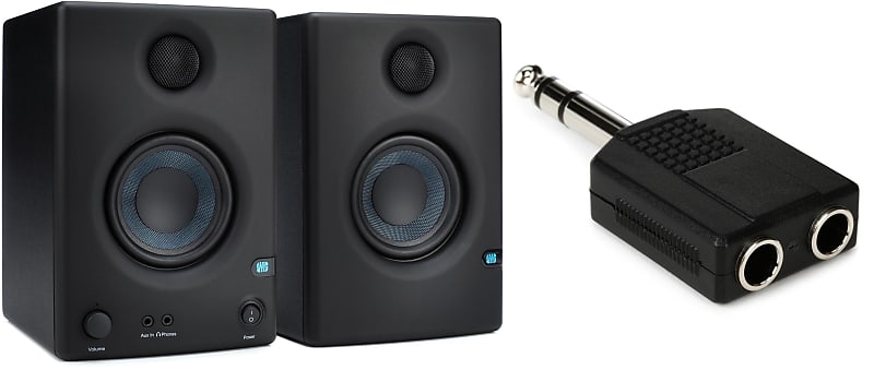 PreSonus Eris E3.5 3.5-inch Powered Studio Monitors Bundle | Reverb