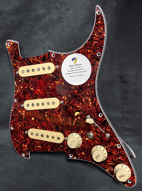 Rock'n R Guitars Loaded SSS for Stratocaster Pickguard W/GM | Reverb