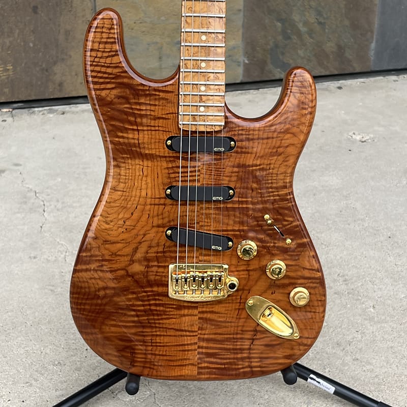 Used Custom Build Warmoth Strat Body Custom Neck with Hard | Reverb