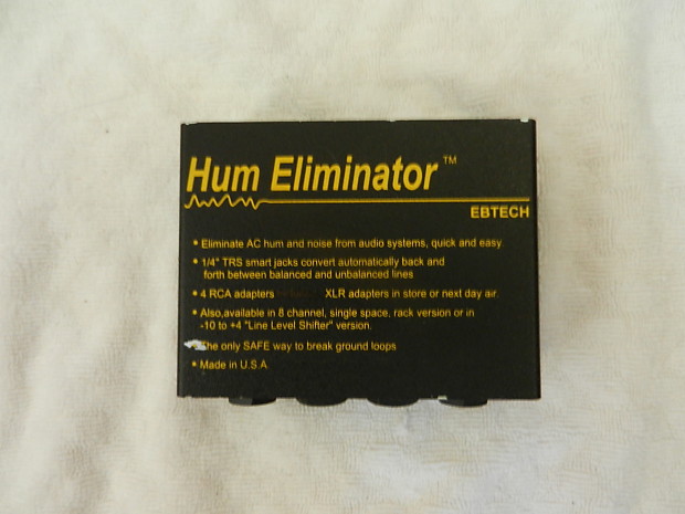 EbTech Hum Eliminator 2 Channel Black | Reverb