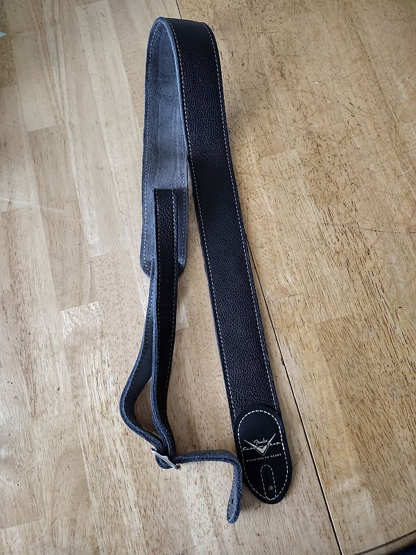 Fender Custom Shop Stratocaster / Telecaster Leather Strap - | Reverb