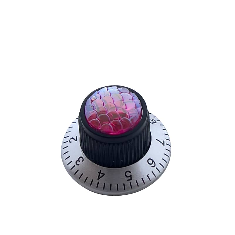 Dragon Scales (Hot Pink) - Custom Guitar Knobs - Aluminum | Reverb