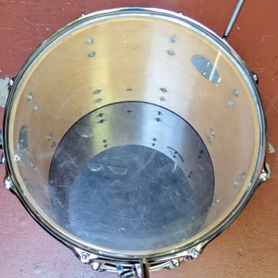 1980s Ludwig USA Rocker 16 X 16" Black Wrap Floor Tom - Looks | Reverb