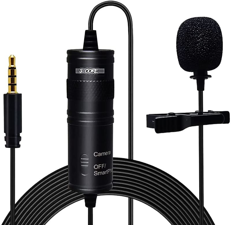 5 Core Professional Omnidirectional Lavalier Microphone 3.5mm | Reverb