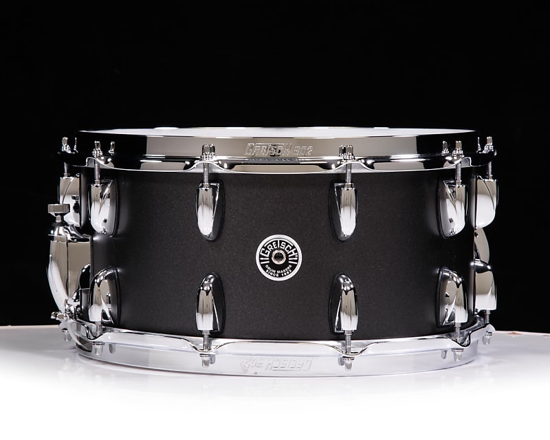 Gretsch Brooklyn 7x14 Satin Oil Snare Drum - Satin Black | Reverb
