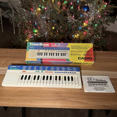 Casio SA-7 Vintage 1989 32-Key Wavetable Sound Generator Mini | Reverb