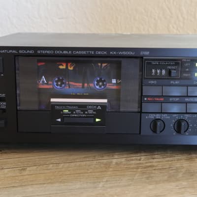 Vintage 80s Yamaha KX-W500 dual cassette deck, in original | Reverb