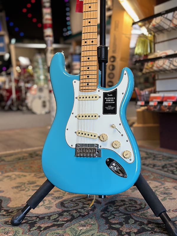 Fender Player II Stratocaster, Maple Neck, Aquatone Blue W/ | Reverb