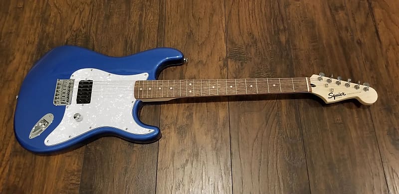 Tom Delonge Style Squier Stratocaster, Lake Placid Blue | Reverb