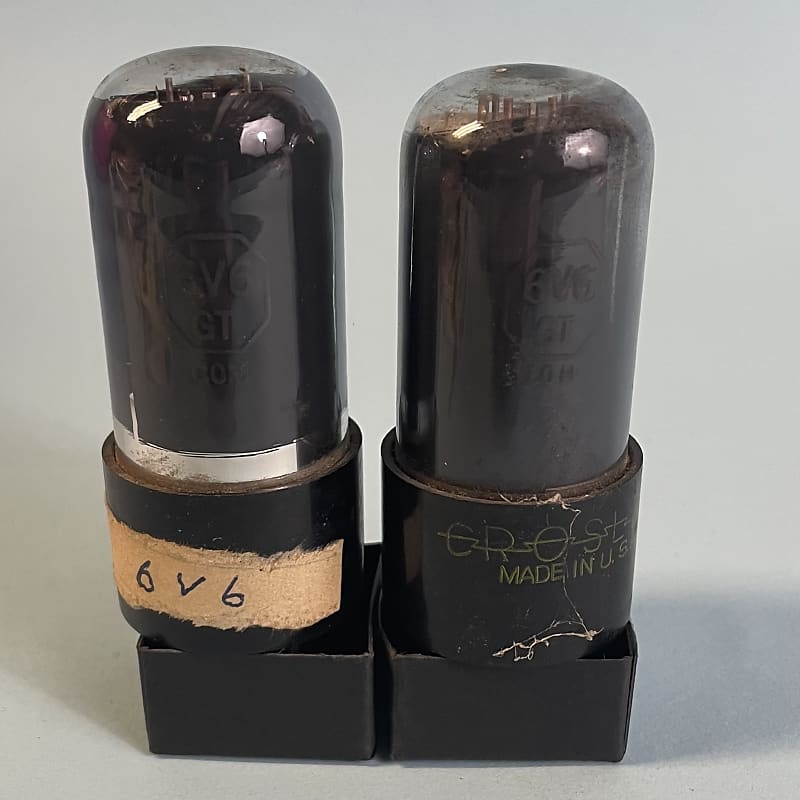 1950 Sylvania 6V6GT Matched Pair Vintage Power Tubes! T91 | Reverb