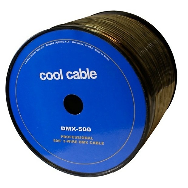 Blizzard Lighting DMX 3 Pin Wire DJ Lighting Cool Cable Spool | Reverb