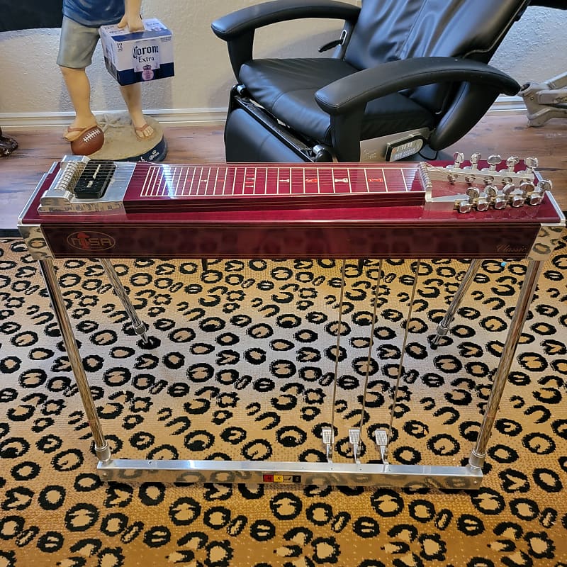 MSA Classic S-10 10 String Pedal Steel Guitar 1970s Cherry | Reverb