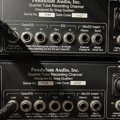 Pendulum Audio Quartet Channel Strip (Stereo Pair) | Reverb