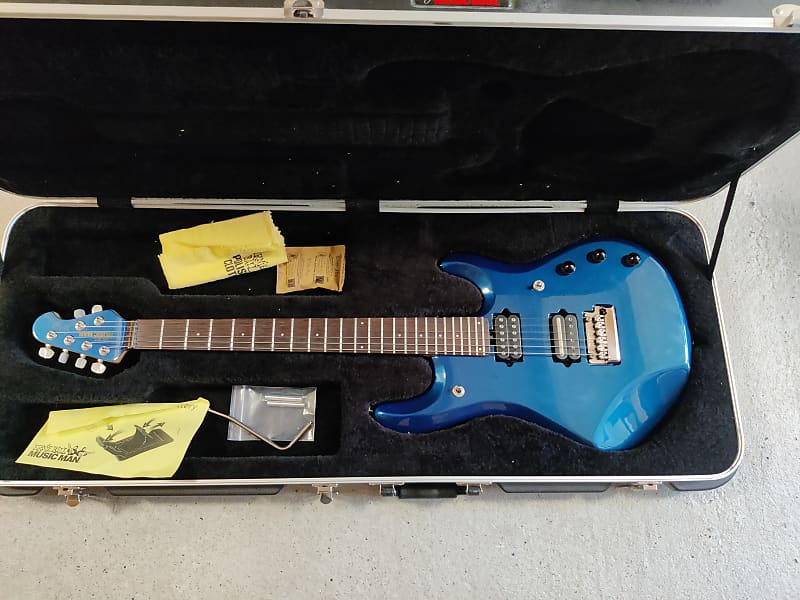 Music Man - Ernie Ball JP6 2008 - Blue Pearl with Piezo | Reverb