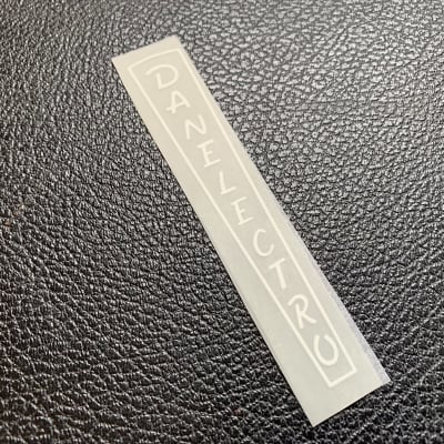Danelectro Headstock Logo Decal White | Reverb
