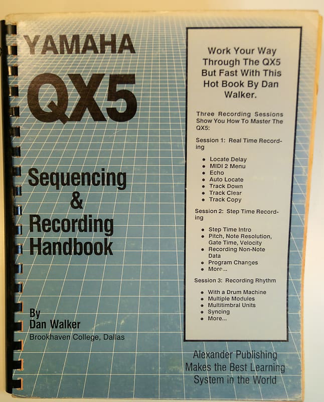 Yamaha QX5 - Sequencing and Recording Handbook | Reverb UK