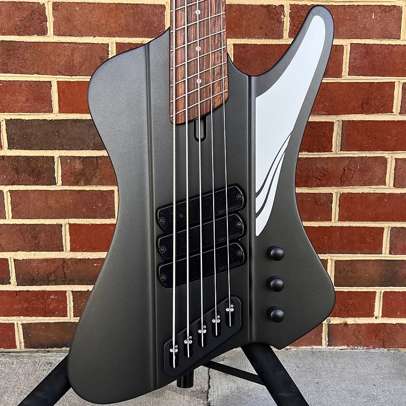 Dingwall D-Roc Standard 5-String, Matte Metallic Black, Pau | Reverb