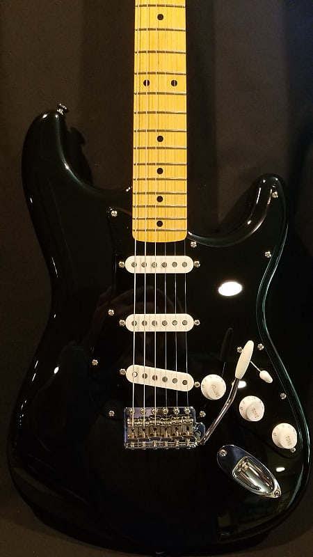 Custom Fender Stratocaster DG Inspired Black Strat with Hard | Reverb