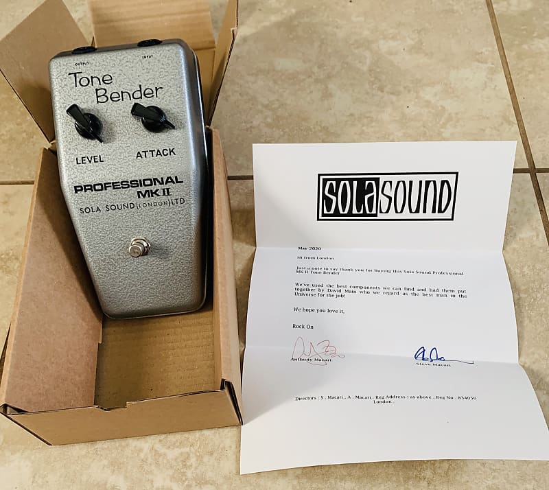 Sola Sound Professional MKII Tone Bender Fuzz OC75 D*A*M DAM | Reverb