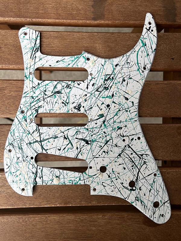 Fender Stratocaster Custom painted pickguard | Reverb