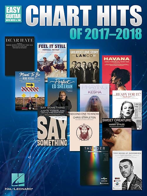 Chart Hits of 2017-2018 Easy Guitar | Reverb