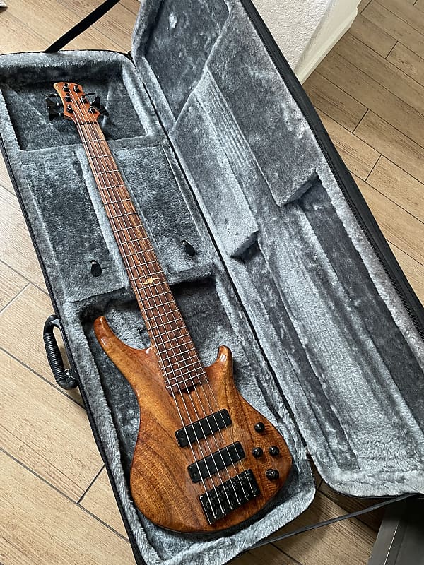 Roscoe SKB 3006 Koa 6 String Bass 2000s | Reverb