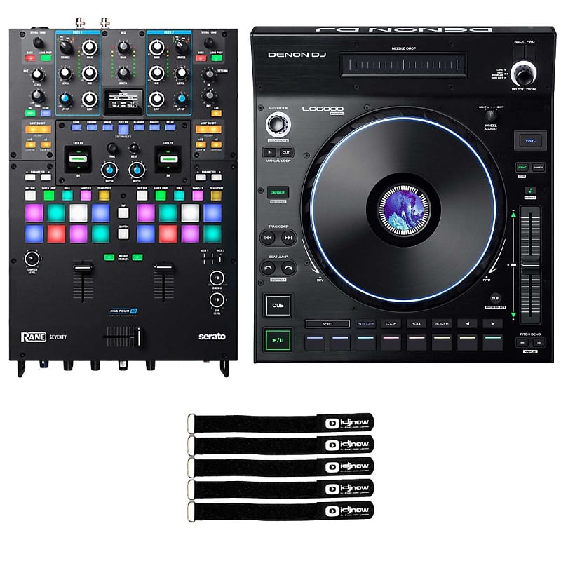 Rane SEVENTY 2-Channel DJ Mixer w Free Denon LC6000 Prime | Reverb