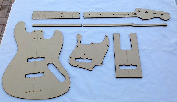 Guitar Building Templates Jazz Bass Standard Template | Reverb