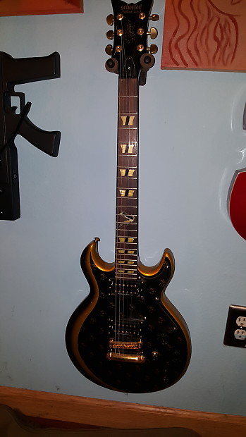 Schecter Diamond Series Zacky Vengeance Blade Gold | Reverb