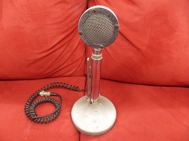 Astatic D-104 Microphone T-UG8 Stand 5 Pin Chrome Mic Ham CB | Reverb