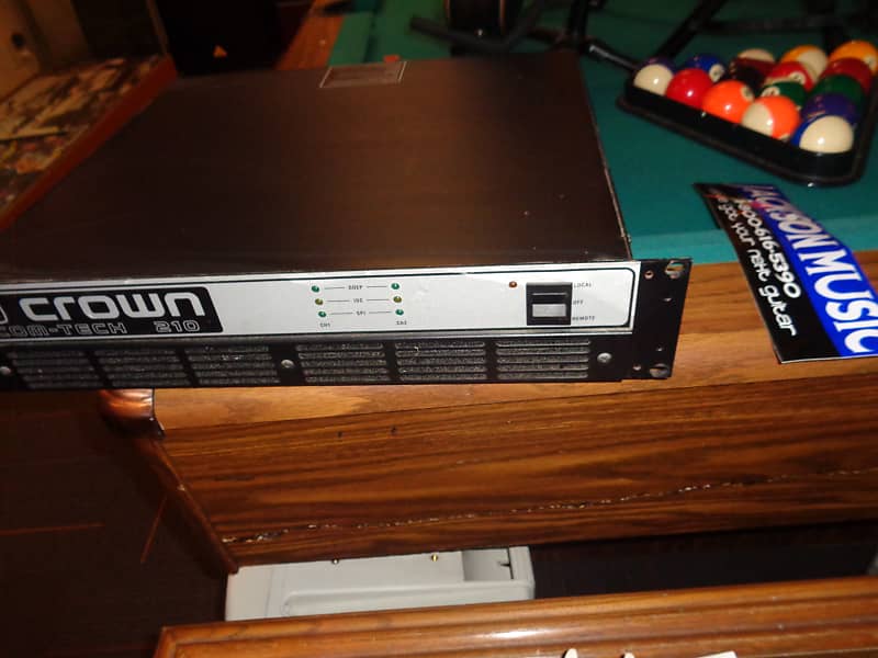 Crown Com-Tech 210 2- Channel Power Amp | Reverb