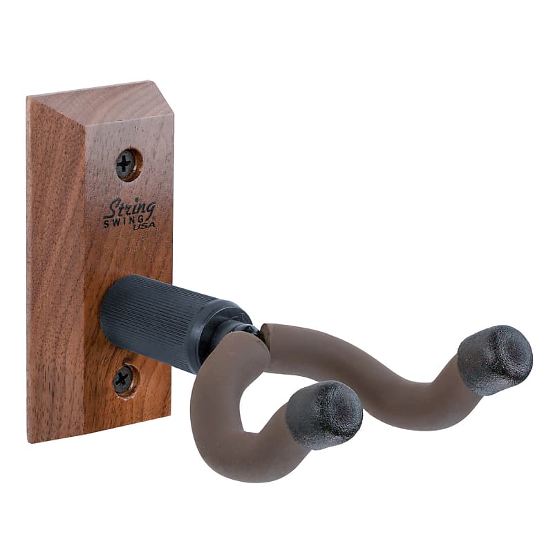 String Swing CC01K Wall Mount Guitar Hanger - Black Walnut | Reverb