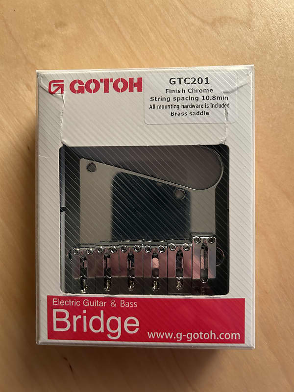 Gotoh GTC201 Bridge for Tele 2024 - Chrome | Reverb