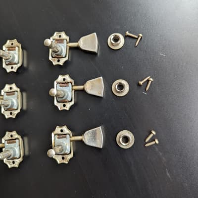 Gibson Flower Logo Tulip back Tuners -Vintage 1970s Silver - | Reverb