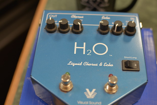 Visual Sound H2o Liquid Chorus & Echo pedal Blue / Orange | Reverb