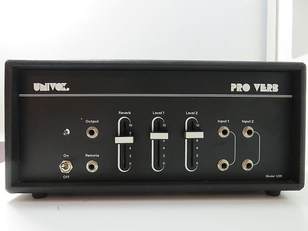 Vintage Univox Pro Verb Spring Reverb Tank Unit Doors Goth | Reverb