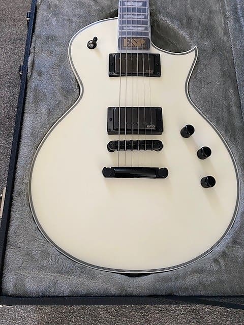 ESP - E-II eclipse 2023 - snow white satin | Reverb