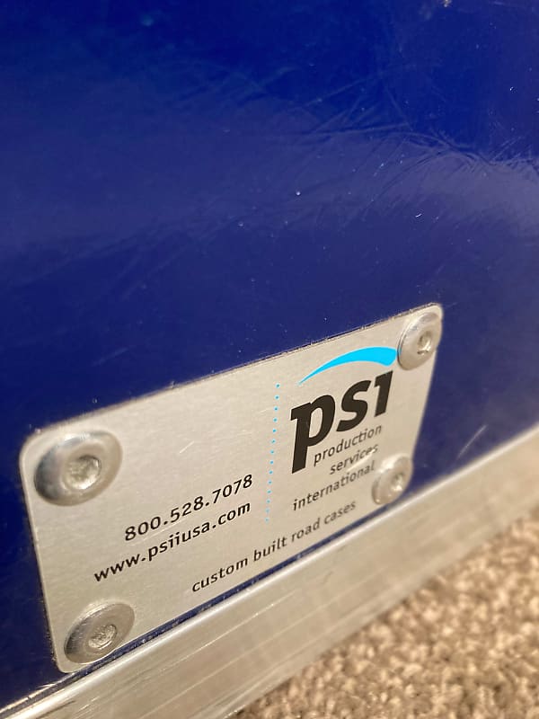 2 Custom Amp Head Cases PSI Heavy Duty Road Case 2018 - Blue | Reverb