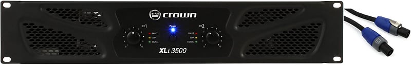 Crown XLi 3500 1350W 2-channel Power Amplifier Bundle with | Reverb