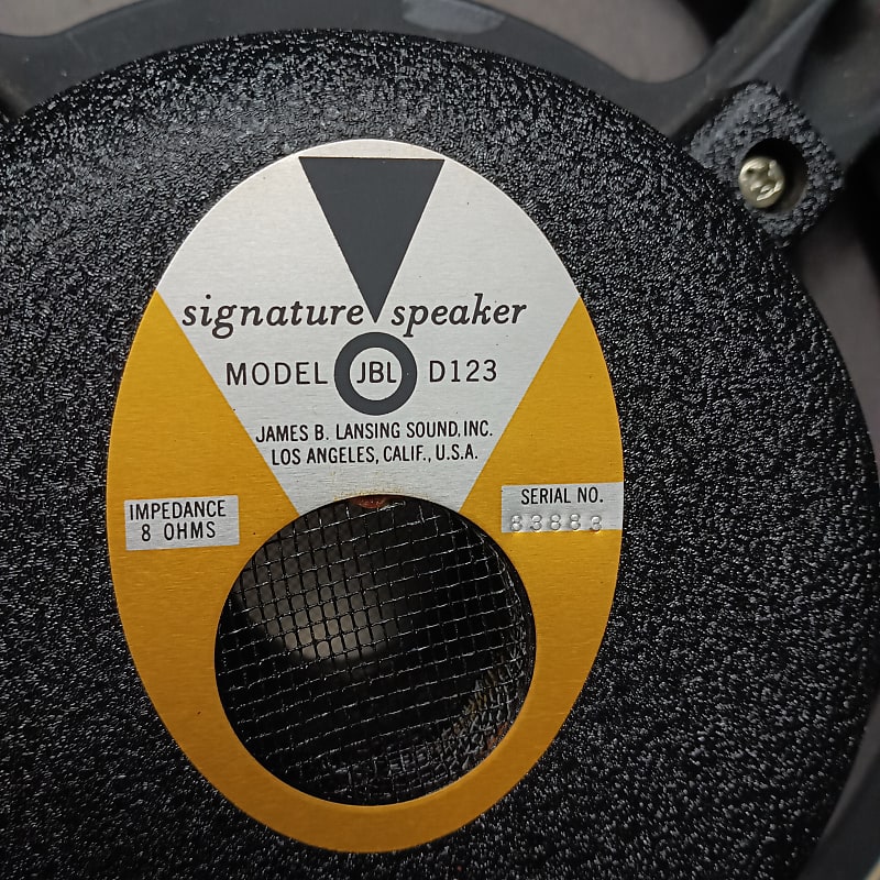 JBL D123 - Black | Reverb