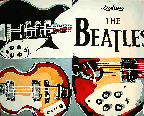 Beatles Instruments Black T-Shirt - Small | Reverb Canada