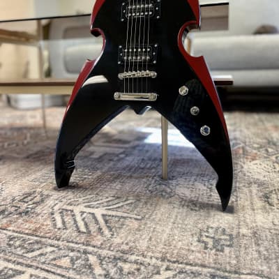 Rare Silvertone PSAP2 Paul Stanley Metallic Red Black | Reverb