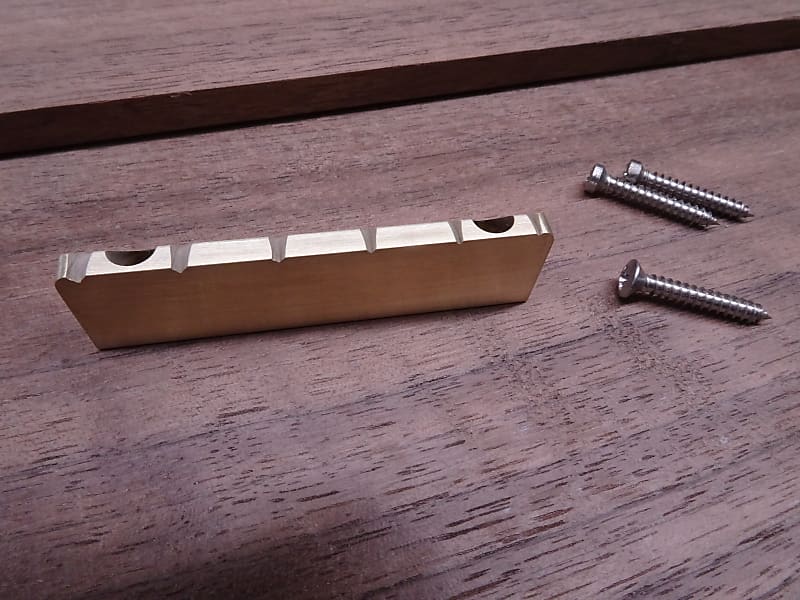 Rukavina 6 String Lapsteel Nut -Brass- 3/8" string spacing | Reverb