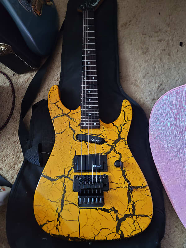 Charvel Charvette 1989 Orange Crackle | Reverb