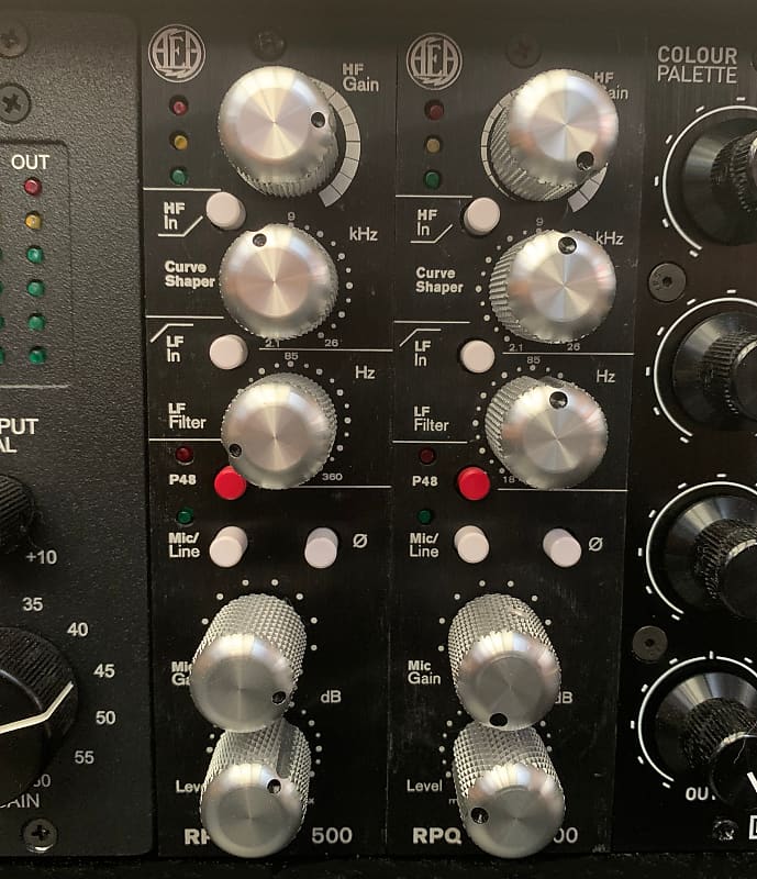 Two (2) AEA RPQ500 Ribbon Microphone Pres with Curve Shaper | Reverb